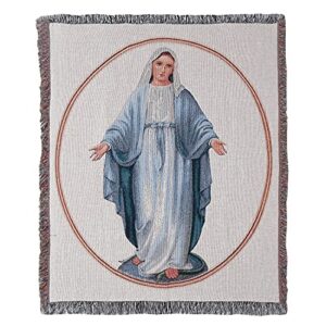 Virgin Mary Tapestry Throw