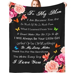 mibddk gifts for mom blanket throw mothers day blankets flannel warm cozy birthday gifts for mom women bed sofa living room 50"x40"