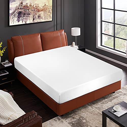 Dkelincs Queen Mattress, 8 Inch Cooling Gel Memory Foam Mattress CertiPUR-US Certified Mattress Queen Size Medium Firm Feel Mattresses for Cool Sleep, White