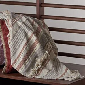 LR Home Arizona Sunset Throw Blanket, 50" x 60", Rust/Gray