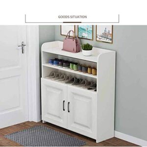 DHTDVD Shoe Rack Shelf Console Cabinet Simple Multi-Layer Large Capacity Shoe Cabinet Storage Cabinet Wooden Shoes (Color : E)