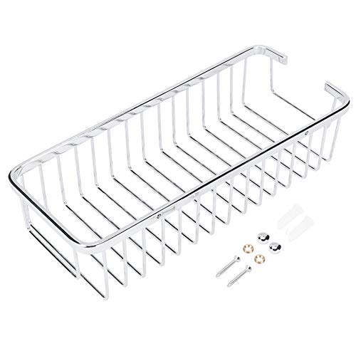 TOPINCN Bathroom Shelf Wall Mounted Stainless Steel Shower Caddy Shampoo Conditioner Holder Storage Basket Organizer Kitchen(#1)