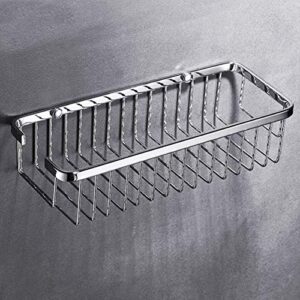 TOPINCN Bathroom Shelf Wall Mounted Stainless Steel Shower Caddy Shampoo Conditioner Holder Storage Basket Organizer Kitchen(#1)