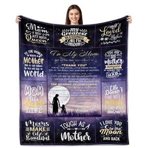 sulpoie mom gifts blanket for mothers day, birthday gifts for mom, gifts for mom, gifts for mom from daughter, mom gifts from daughter son, best mom ever gifts throw blanket 60" x50