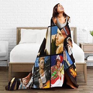 George Music Michael Blanket Soft and Warm Throw Blanket Lightweight Flannel Fleece Blankets for Home Bed Sofa 50"x40"