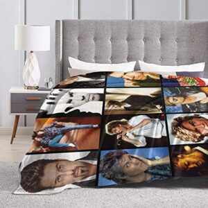 George Music Michael Blanket Soft and Warm Throw Blanket Lightweight Flannel Fleece Blankets for Home Bed Sofa 50"x40"