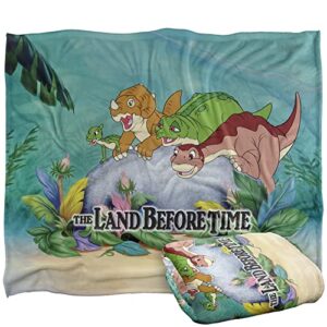 land before time littlefoot and friends officially licensed silky touch super soft throw blanket 50" x 60"