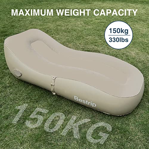 Bestrip Auto Inflatable Couch, Air Mattress Sofa Bed with Portable Air Pump