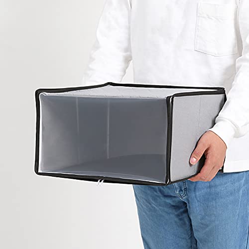 Astro Storage Case Gray Non-woven Fabric for Shoes Activated Carbon Deodorant Shoe Box Shoe Storage Cardboard 171-64