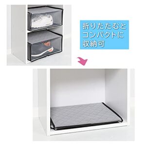 Astro Storage Case Gray Non-woven Fabric for Shoes Activated Carbon Deodorant Shoe Box Shoe Storage Cardboard 171-64