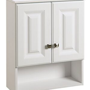 Design House Wyndham Bathroom Wall Cabinet 2-Door, 1-Shelf, 22 x 26, White