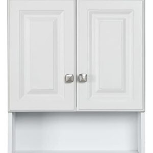 Design House Wyndham Bathroom Wall Cabinet 2-Door, 1-Shelf, 22 x 26, White