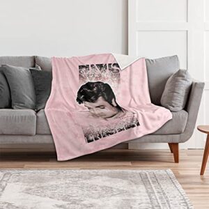 Elvis Presley Blanket, 50"x60", Soft Lights Silky Touch Sherpa Back Super Soft Throw Blanket