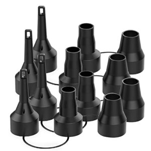 4 set replacement nozzles, plastic pump nozzles, 3 size for air bed, air pump nozzles for inflatables, air mattress