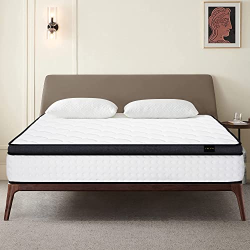 CHEVNI Queen Mattress, 10 inch Individually Pocket Springs Hybrid Mattress,Dual Layer Gel Memory Foam,Medium Firm Mattresses in a Box Queen Size Mattress