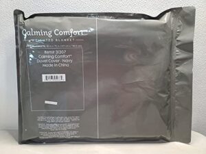 weighted blanket duvet cover, navy, 50 x 75 in