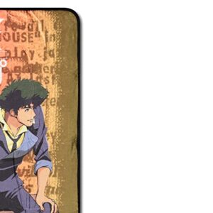 Cowboy Bebop Fleece Throw Blanket - Cowboy Bebop Sessions Anime - Spike Spiegel, Faye Valentine, Edward Wong, Vicious Throw Blanket,One Size