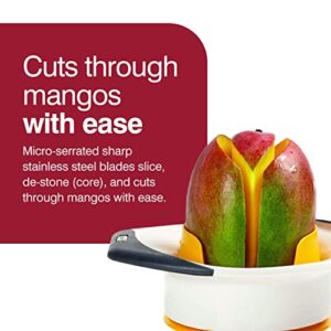 Zyliss Slice & Peel Mango Tool - Mango Slicer, Peeler and Pit Remover Tool - Mango Cutter with Stainless Steel Microblades - Dishwasher-Safe Kitchen Tool & Gadget