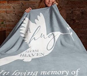 Personalized Memorial Blanket Custom Throw Blanket In Loving Memory of Mom Dad Sorry for Loss Sympathy gift Remembrance Gift Bereavement Gift (Minky, 50x60 inches)