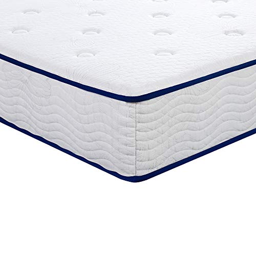 Olee Sleep 9 Inch Breeze Gel Memory Foam Innerspring Mattress, CertiPUR-US Certified, Twin