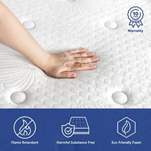 Olee Sleep 9 Inch Breeze Gel Memory Foam Innerspring Mattress, CertiPUR-US Certified, Twin