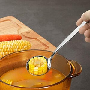 Idotry 2-Piece Stainless Steel Gravy Soup Spoon, Gravy Ladle Soup, Small Ladle