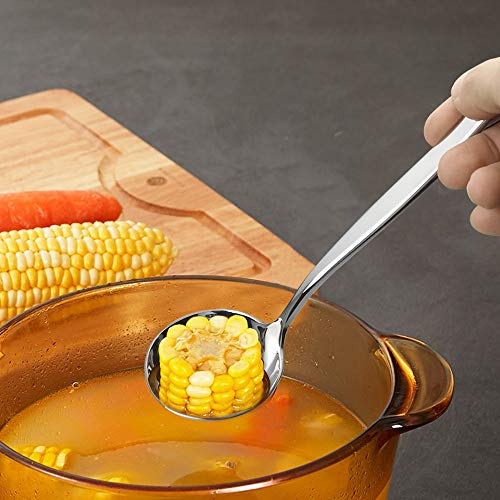 Idotry 2-Piece Stainless Steel Gravy Soup Spoon, Gravy Ladle Soup, Small Ladle