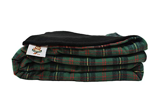 SENSORY GOODS Young Adult - Deluxe - Made in America - Medium Weighted Blanket 10lb Medium Pressure - Dwight Pattern - Fleece/Flannel (66" x 42") Provides Comfort and Relaxation.