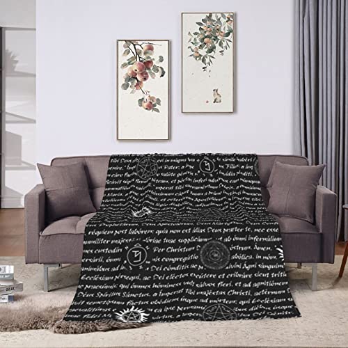 Flannel Blanket Throws 30"X40" - Supernatural Inspiration Printed Throw Blanket Super Soft Warm Lightweight Blanket for Bed Sofa Couch Travel Camping