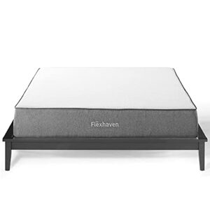 modway flexhaven 10" gel cooling ventilated certipur-us certified memory foam queen mattress