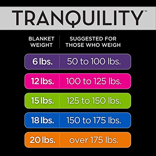 Tranquility. Weighted Blanket with Washable Cover ● Gray ● 15 lbs