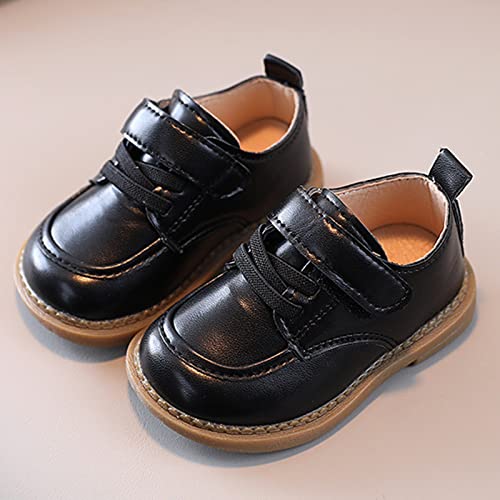 Mercatoo Fashion Autumn Toddler and Boys Casual Shoes Thick Sole Round Toe Buckle Shoes Boys Size 11 Casual Shoes (Black, 3.5-4 Years)