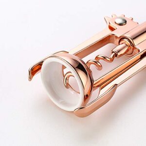 JXS Simple Wing Corkscrew Gold Wine Opener and Beer Opener, Multifunctional Wine Corkscrew Opener