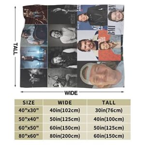 Morgan Wallen Blanket Country Music Singer 3D Printer Throw Blanket Super Soft Bedding Warm Cozy Flannel Blanket for Couch Bed Sofa Car Fans Gift 50x40 in