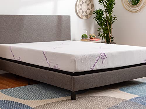 Tulo by Mattress Firm | 8 INCH Memory Foam Lavender Mattress | Medium Comfort | Pain-REDUCING Pressure Relief | Queen Size