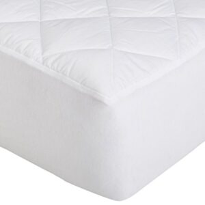 Amazon Basics Hypoallergenic Quilted Mattress Topper Pad Cover - 18 Inch Deep, Full