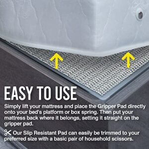 Nevlers King Size 72" x 72" Non Slip Mattress Gripper Helps Keep Mattress Topper from Sliding | Strong & Durable Mattress Slide Stopper |Customizable Non Slip Mattress Pad |Multi-Purpose Mattress Grip