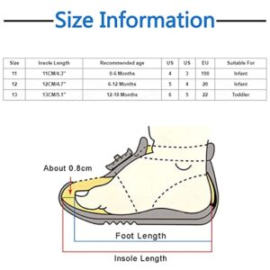 Lykmera Autumn Winter Children Baby Toddler Shoes Flat Non Slip Soft Warm Comfortable Cute Cartoon Shape Baptism Shoes (Grey, 6-12 Months)