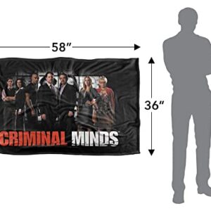 Criminal Minds The Brain Trust Officially Licensed Silky Touch Super Soft Throw Blanket 36" x 58"