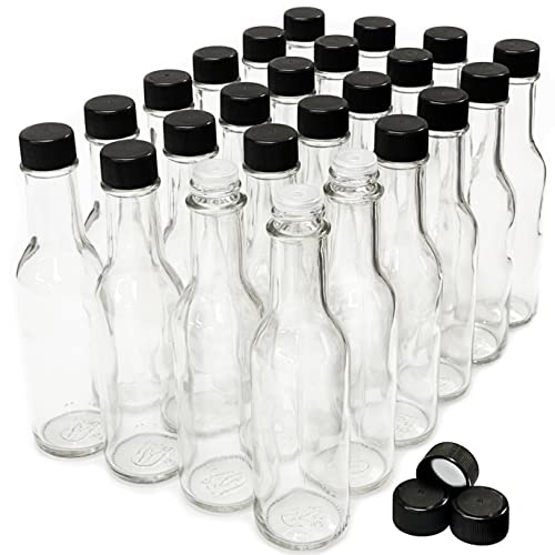 nicebottles Hot Sauce Bottles, 5 Oz - 24 Pack