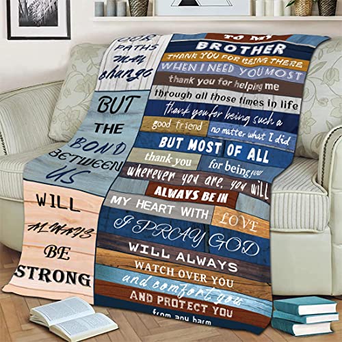 Gifts for Brother Blanket - Brother Gifts from Sister - Big Brother Gift -Best Brother Gifts -Gifts for Brother Adult - Brother Birthday Gift - Graduation Birthday Gifts for Brother Christmas Blankets