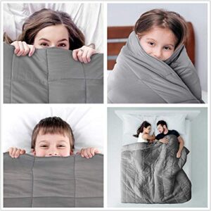 AsFrost Weighted Blanket 2.0 for Adult and Kids, 100% Breathable Cotton with Premium Glass Beads