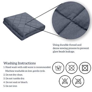 AsFrost Weighted Blanket 2.0 for Adult and Kids, 100% Breathable Cotton with Premium Glass Beads