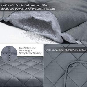 AsFrost Weighted Blanket 2.0 for Adult and Kids, 100% Breathable Cotton with Premium Glass Beads