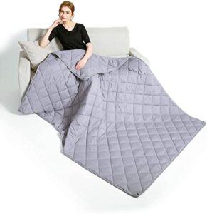 qusleep diamond weighted blanket (grey, 60''80'' - 25lb)