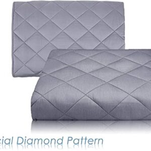 Qusleep Diamond Weighted Blanket (Grey, 60''80'' - 25LB)