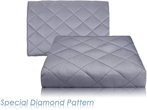 Qusleep Diamond Weighted Blanket (Grey, 60''80'' - 25LB)