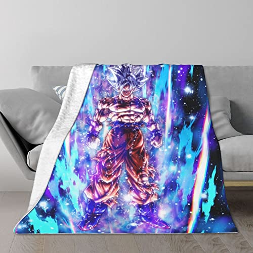 Dragon Ball Anime Fleece Plush Throw Blanket Soft Cozy Blankets for Bed Sofa Couch 80" x 60"