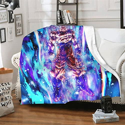 Dragon Ball Anime Fleece Plush Throw Blanket Soft Cozy Blankets for Bed Sofa Couch 80" x 60"