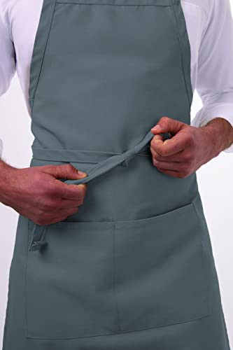 Chef Works Unisex Butcher Kitchen-aprons, Gray